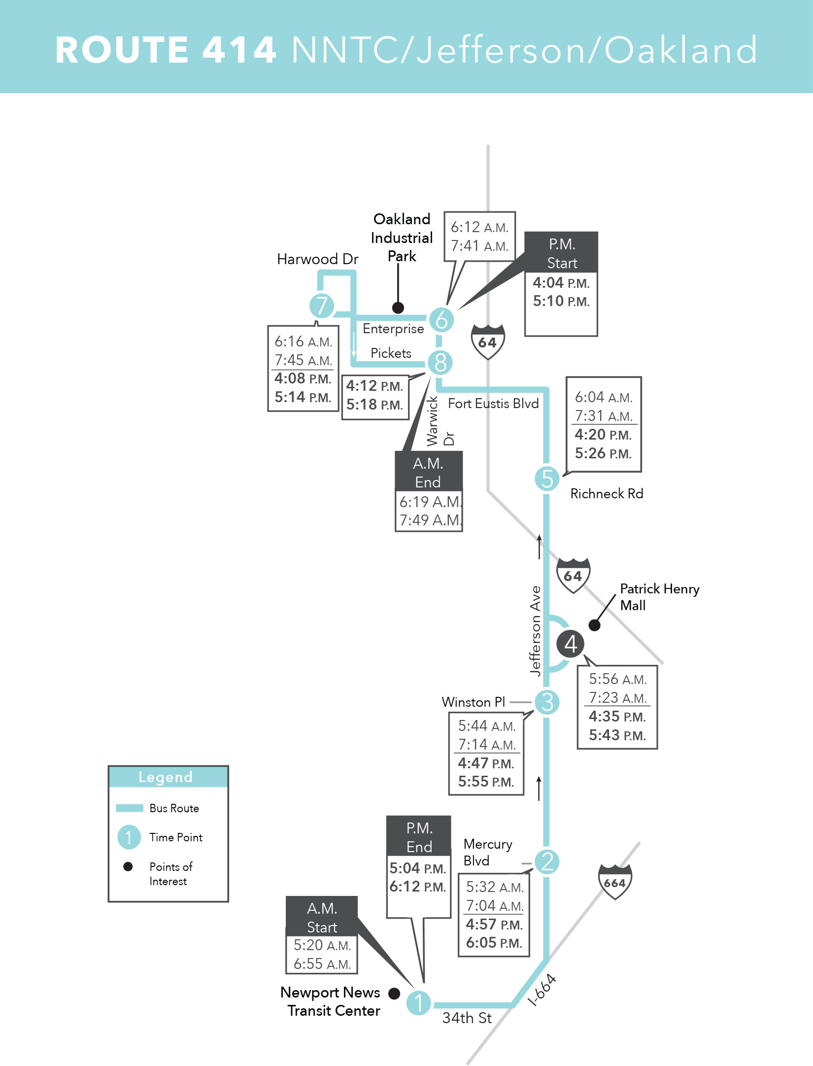 Route 414 – Hampton Roads Transit