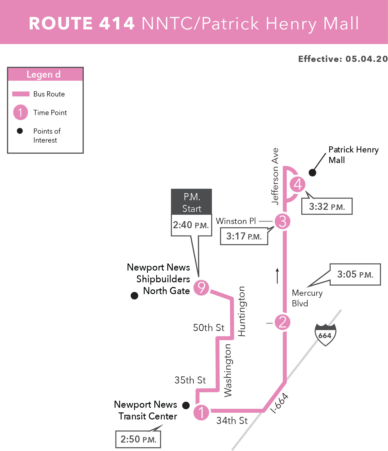 Route 414 – Hampton Roads Transit