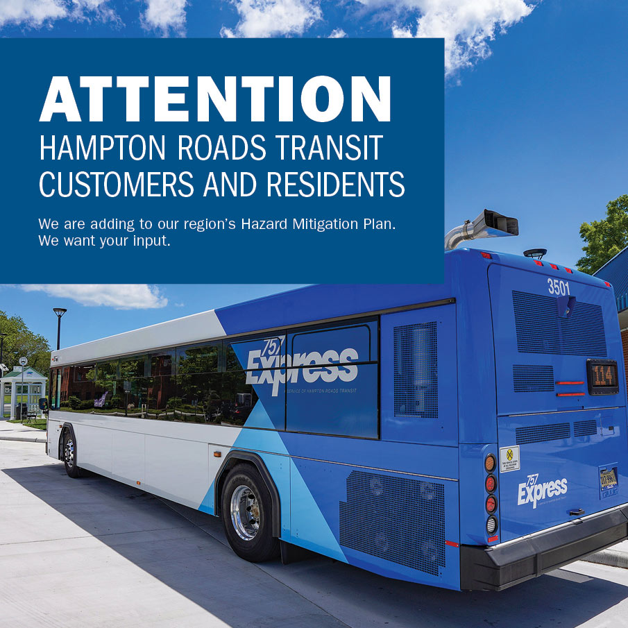 Hampton Roads Transit is Adding to the Region’s Hazard Mitigation Plan – Hampton Roads Transit