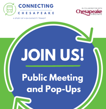 Public Invited to Pop-Up Events for Next Steps in Connecting Chesapeake Study – Hampton Roads ...